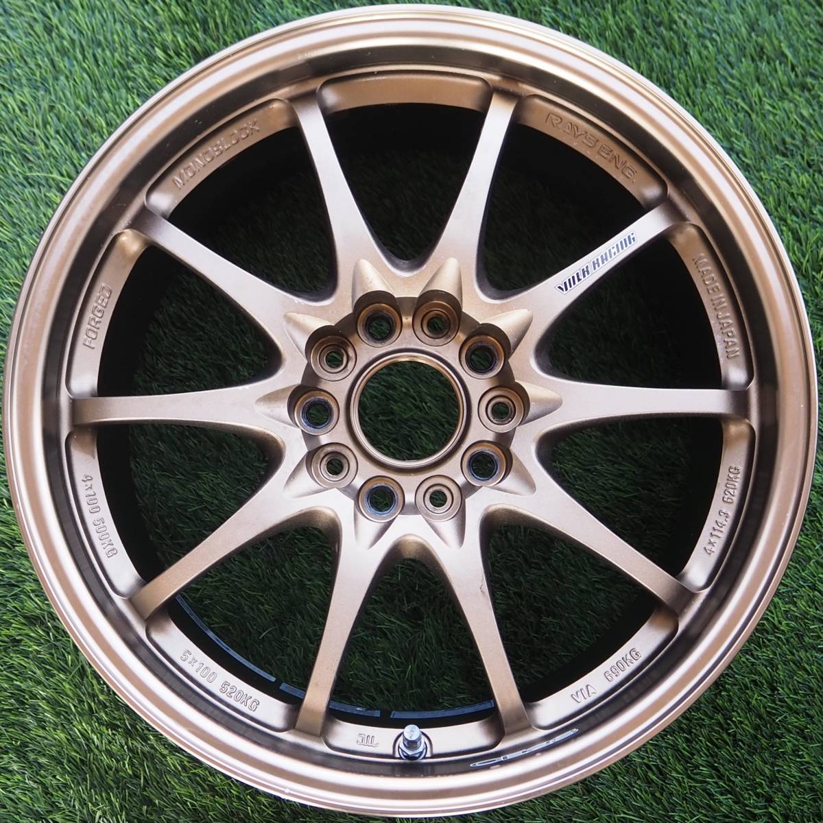 RAYS VOLKRACING CE28 FORGED MONOBLOCK 17×8J＋33 PCD114.3-5H ゴールド色 ホイール4本セット(社外品)｜売買されたオークション情報 ...