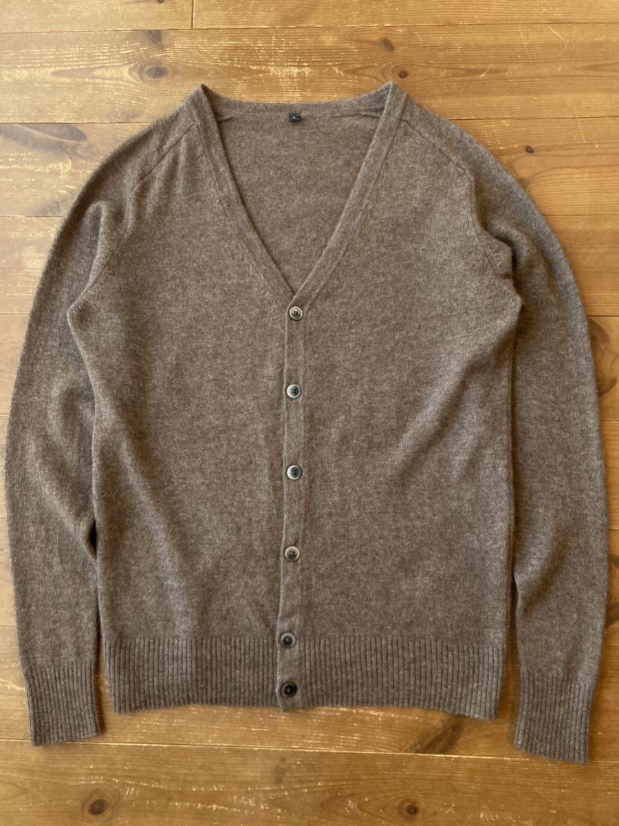 MUJI 無印良品 ヤク混 ウール カーディガン メンズL ダークモカ MUJI 無印良品 ヤク混 ウール カーディガン メンズL ダークモカ