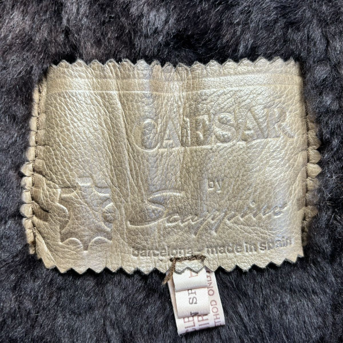 Yahoo!オークション - CAESAR コート ムートン 本革 メンズコート サイ...