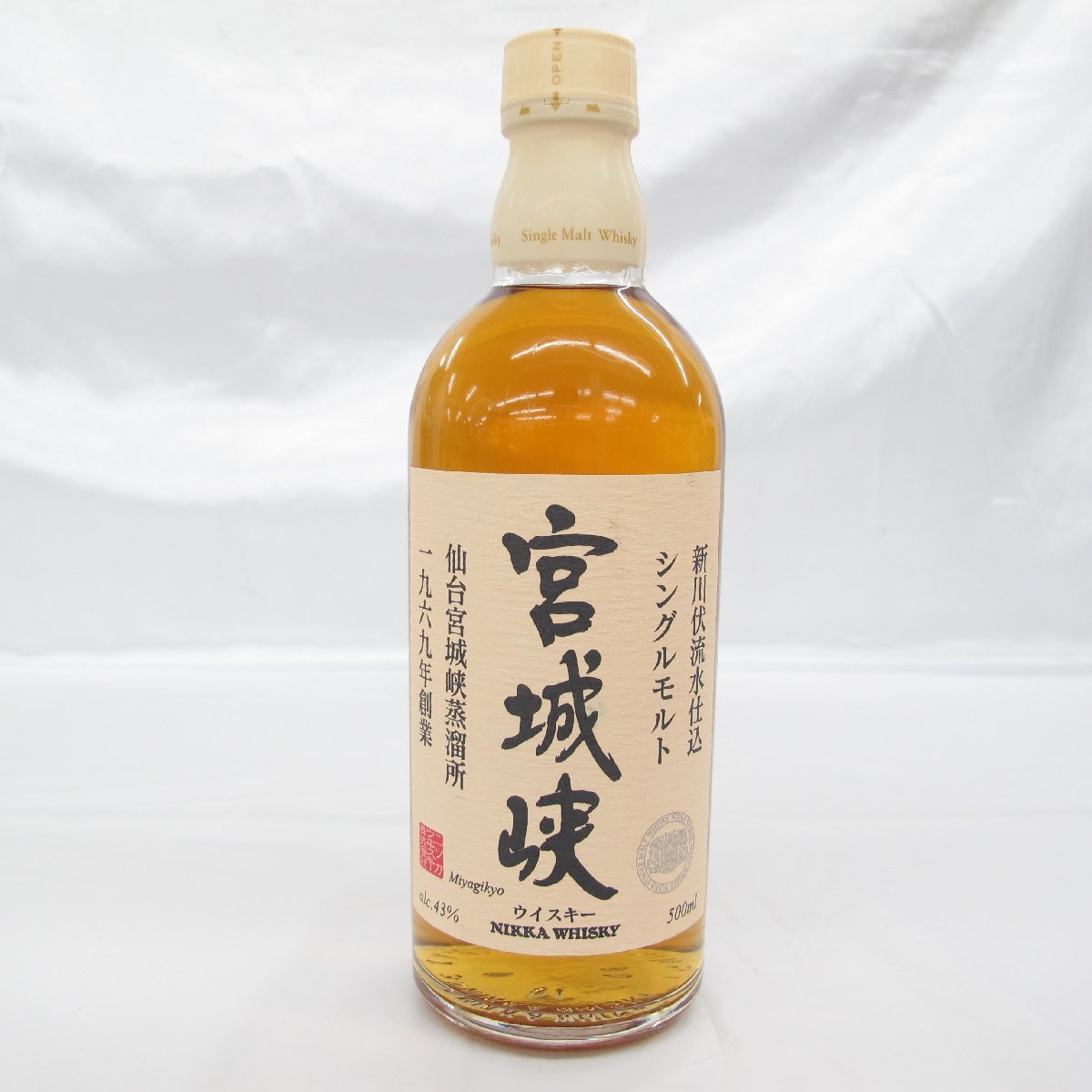 未開栓 NIKKA ニッカ シングルモルト 宮城峡 新川伏流水仕込 ウイスキー 500ml 43% 907332820 1222(日本)｜売買されたオークション情報、yahooの商品情報を ...