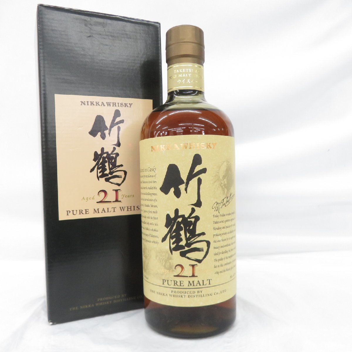 未開栓 NIKKA ニッカ 竹鶴 21年 ピュアモルト 旧ラベル ウイスキー 700ml 43％ 箱付 11463309 1226(日本)｜売買されたオークション情報、yahooの商品情報を ...