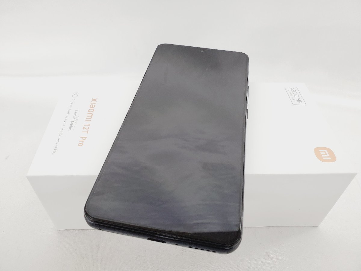 1円 品 SoftBank ソフトバンク スマートフォン Xiaomi シャオミ 12T Pro A201XM ブラック SIMロック解除済み 957120423 1226(Android ...