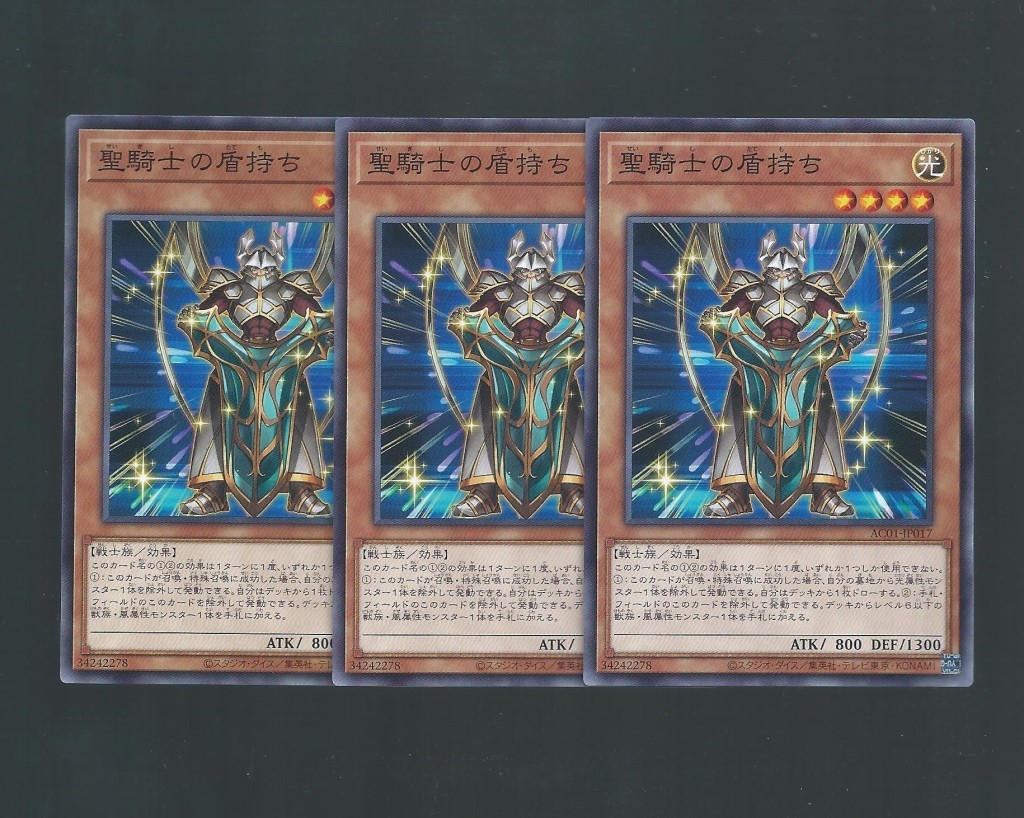 Yahoo!オークション - AC01-JP017 【 聖騎士の盾持ち 】 3枚set