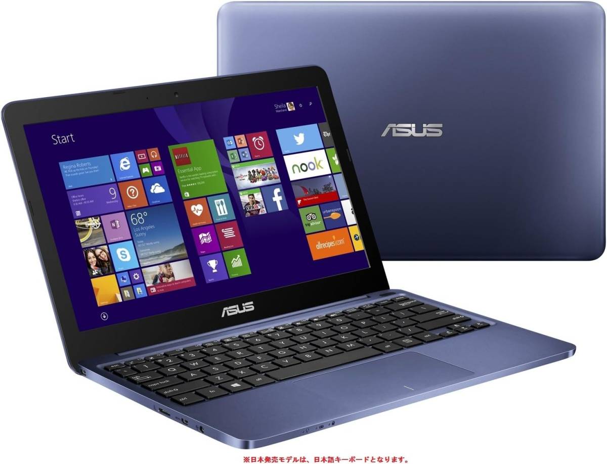 Windows 8.1 11.6インチ ノートPC ASUS EeeBook X205TA CPU:4core Officeソフト インストール済 時はおまけ ACアダプタ 付き(ASUS ...