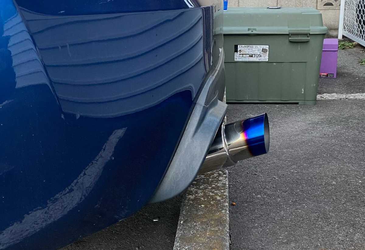 代購代標第一品牌－樂淘letao－トヨタ86 zn6 BRZ前期!オリジナルストレートマフラー!砲弾チタンカラー