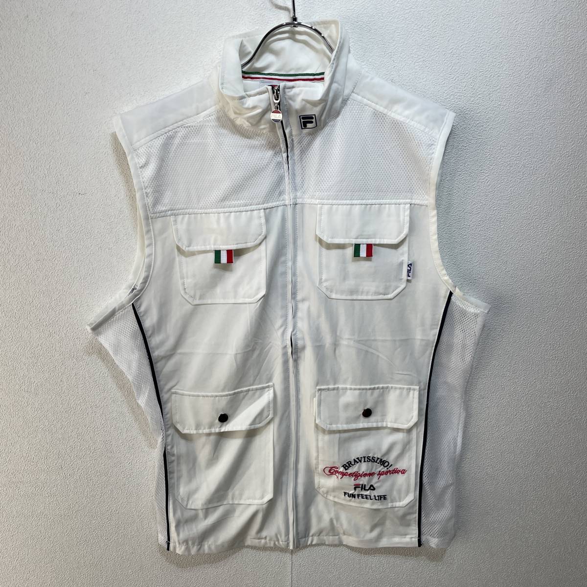 Yahoo!オークション - 未使用 FIRA/フィラ メッシュ ベスト メンズL ス...