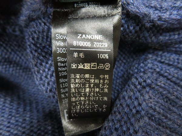 Yahoo!オークション - 7T8863/ZANONE タートルネックウールニット イタ...