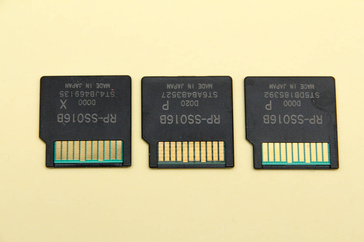 Yahoo!オークション - 16MB miniSDカード Panasonic 3枚セット