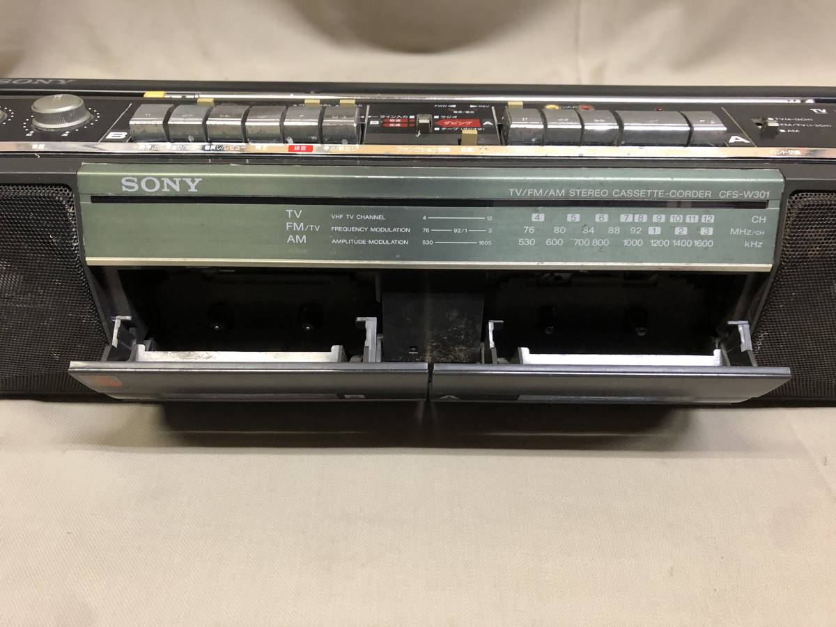 Yahoo!オークション - SONY CFS-W301 ラジカセ