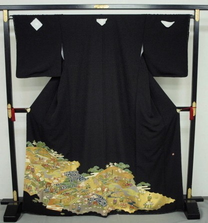 Yahoo!オークション - 大幅値下げ 0554 お仕立て上がり高級正絹 留袖 ...