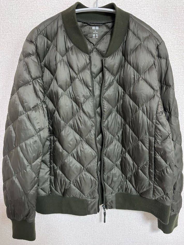 UNIQLO ダウンコート MA_1ウルトラライトダウン キルティング ジャケット XL カーキ みどり ウルトラライトダウンダイヤキルトリブブルゾン(ジャンパー、ブルゾン)｜売買された ...