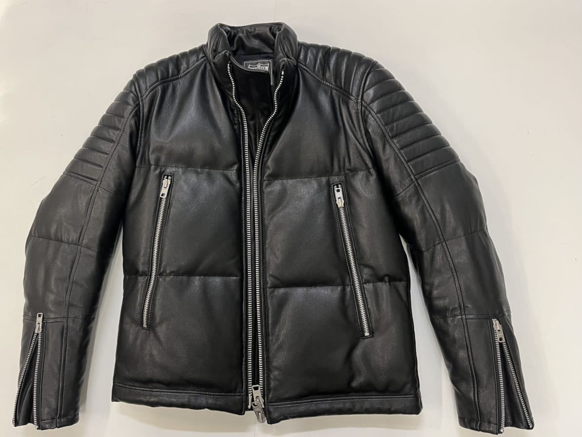 Yahoo!オークション - カドヤ KADOYA VOLGIN レザーダウンジャケット ...