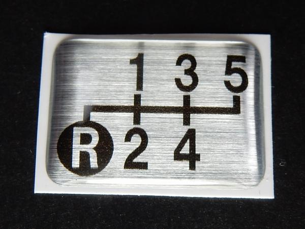 Yahoo!オークション - Tuningfan シフトパターン エンブレム 左下R 5速...