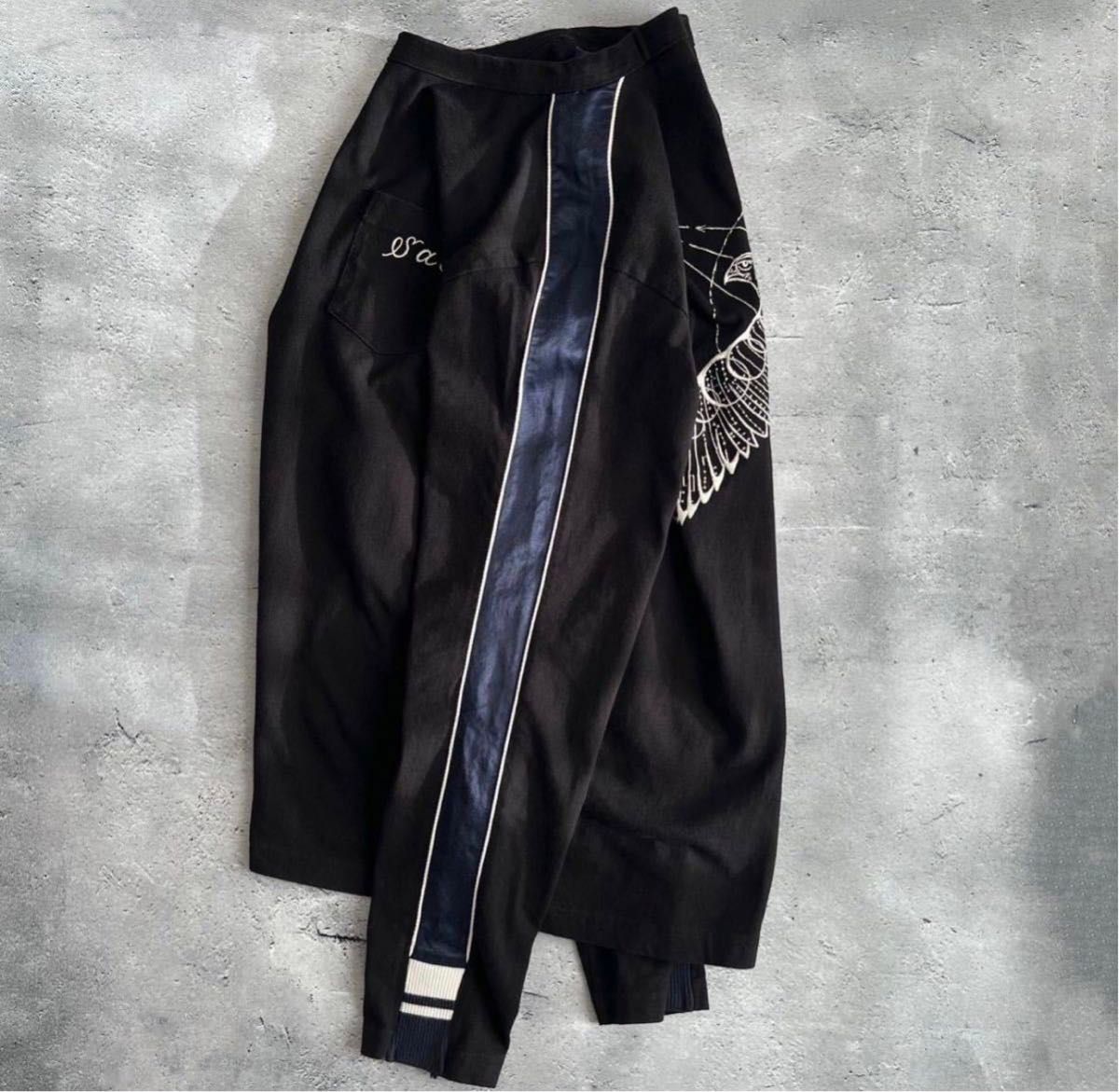 直営限定 sacai Dr woo 19SS 刺繍サイドジップ ロンT サイズ4 直営限定 sacai Dr woo 19SS 刺繍サイドジップ ロンT サイズ4