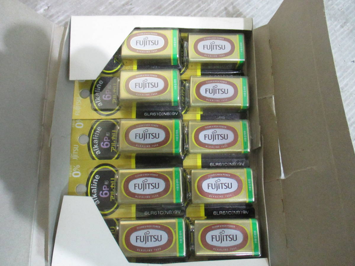 Yahoo!オークション - [A10-2-4] 富士通アルカリ乾電池6LR61C(NB) 6P...