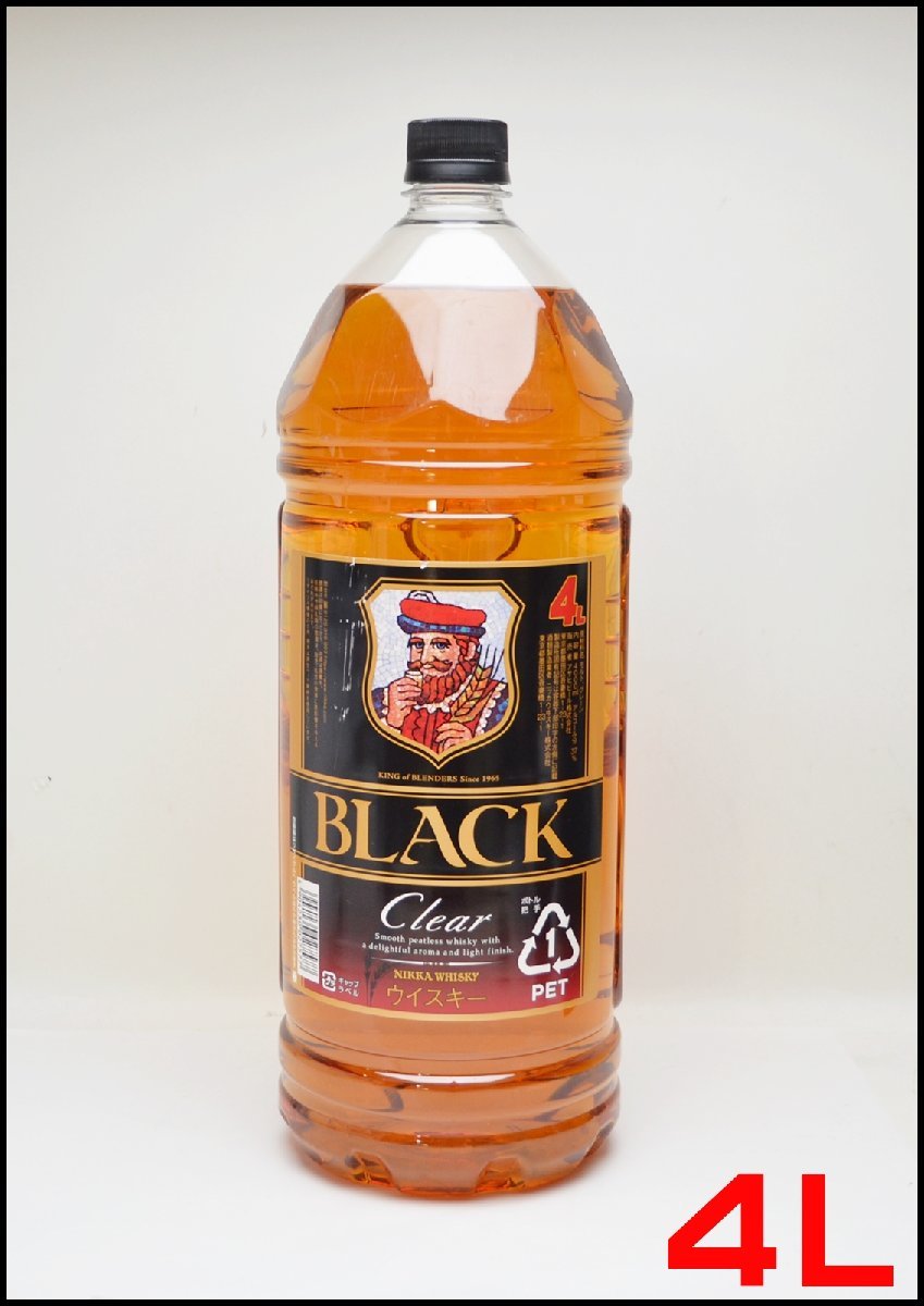 未開栓 ニッカ ウイスキー ブラックニッカ クリア 4L 4000ml 37% ペットボトル NIKKA WHISKY BLACK Clear 愛知県内発送限定(日本)｜売買されたオークション ...