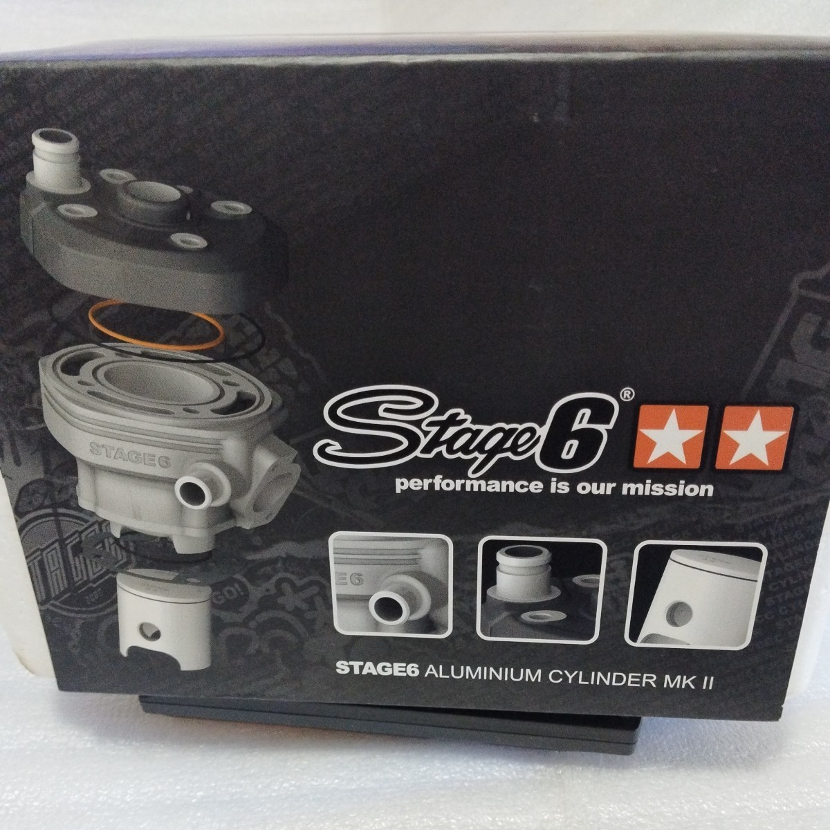 Yahoo!オークション - STAGE6 JOG 70CC 水冷センターリブ アルミボアア...