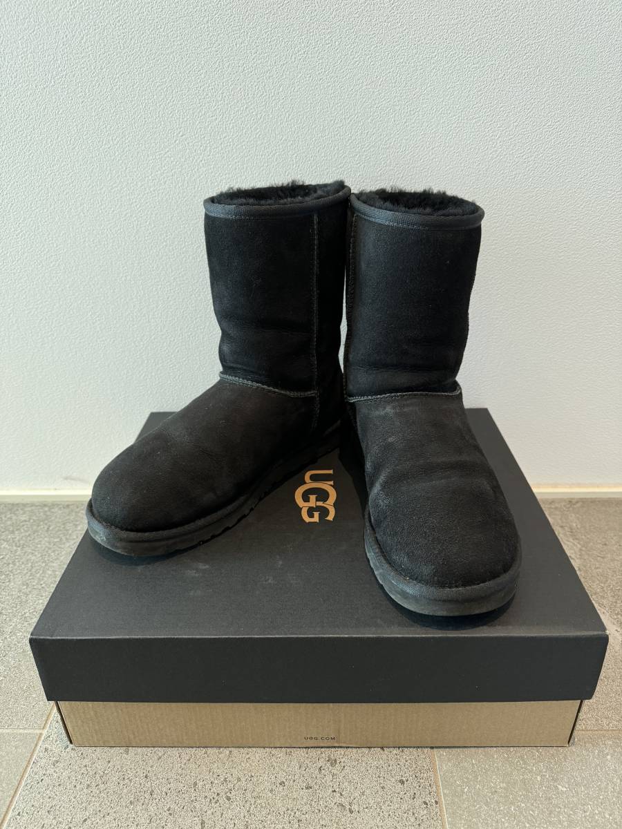 Yahoo!オークション - 【美品】UGG アグ ムートン ブーツ クラシックシ...