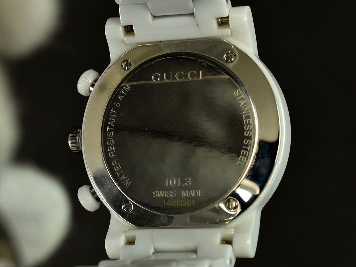 Yahoo!オークション - 166103 美品 動作確認済 GUCCI グッチ Gクロノ ...