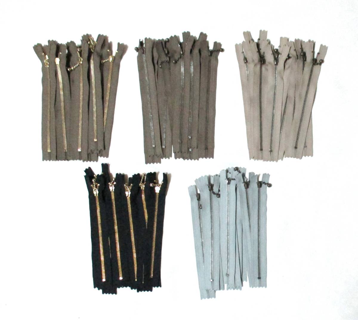 Yahoo!オークション - 16cm玉つきファスナー5色50本セット YKK