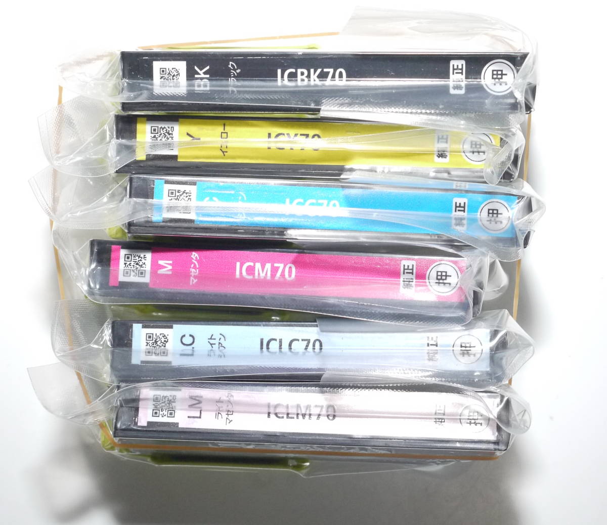 Yahoo!オークション - エプソン純正 ICBK70 ICM70 ICY70 ICC70 ICLC70...