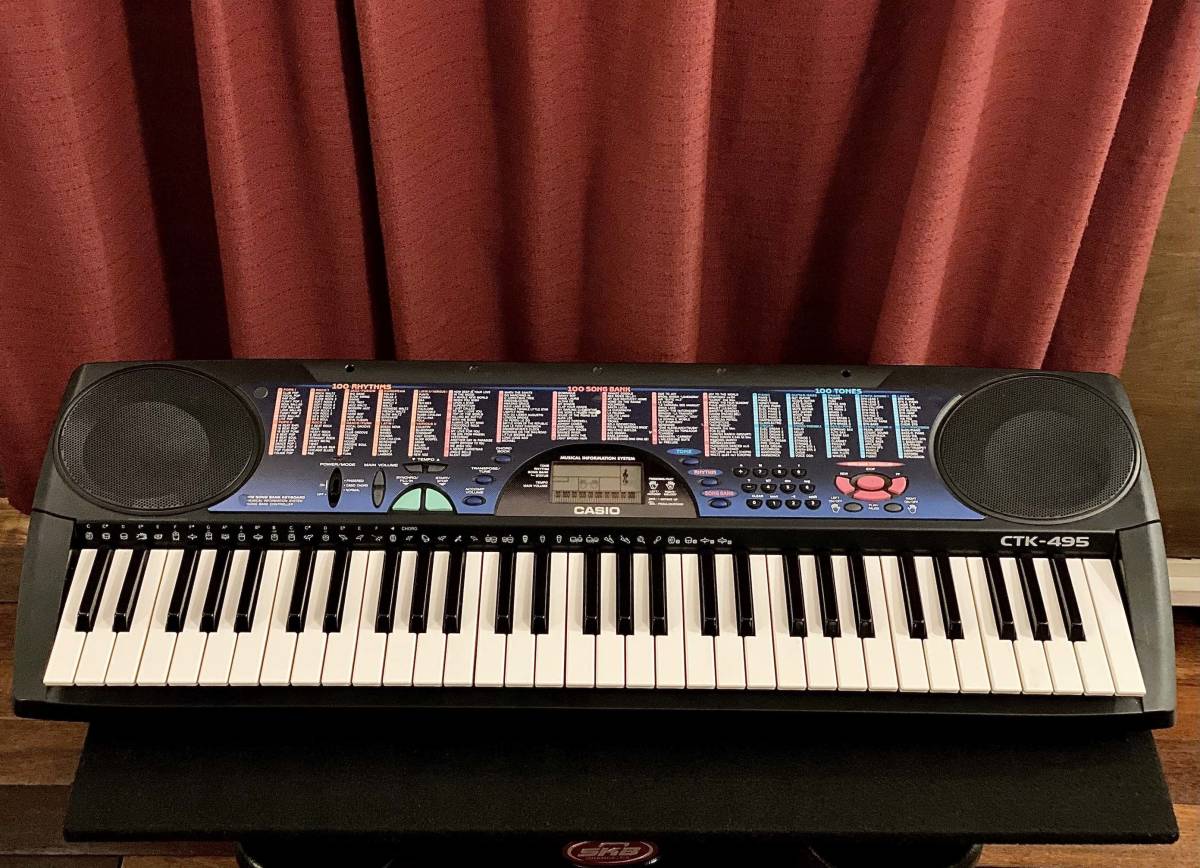 Yahoo!オークション - 多数音源 CASIO CTK 495 マルチキーボード Yahoo!オークション - 多数音源 CASIO CTK 495 マルチキーボード