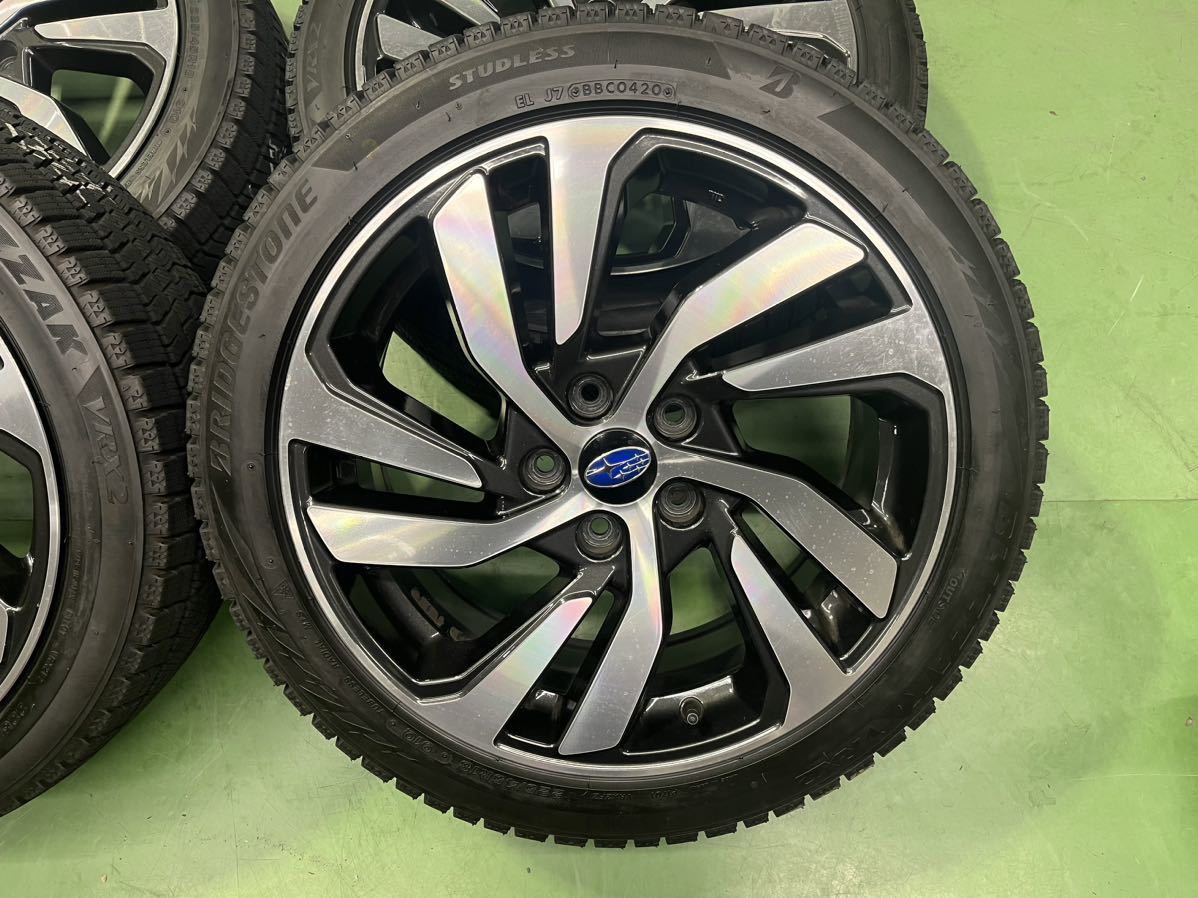 2020年製 18インチ スタッドレス ブリザック VRX2 225/45R18 スバル 純正 レヴォーグWRXS4 レガシィVM4 VMG VAG BN9 ブリジストン(スタッドレスタイヤ ...