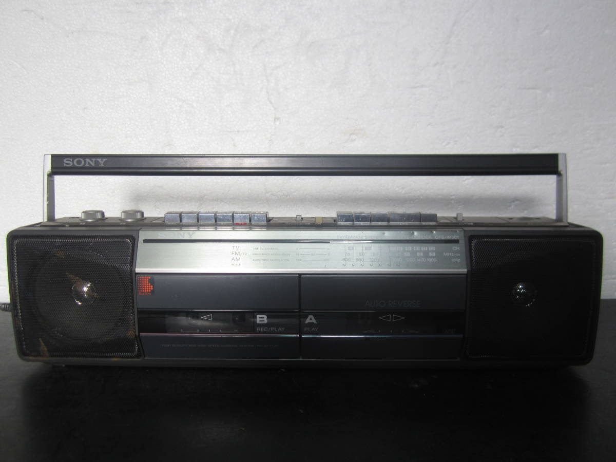 SONY STEREO CASSETTE-CORDER ラジカセ CFS-W301(ラジカセ)｜売買されたオークション情報、yahooの商品情報をアーカイブ公開 - オークファン（aucfan ...