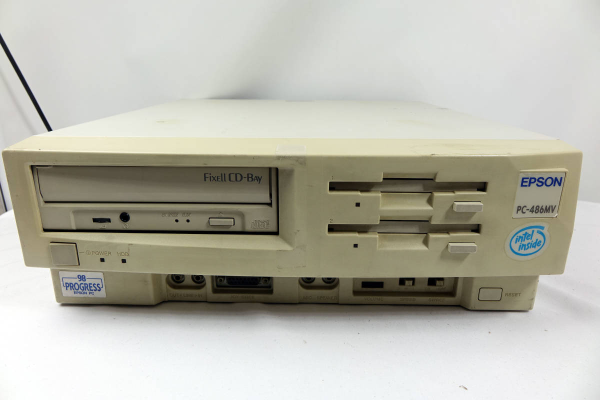 Yahoo!オークション - EPSON PC-486MV エプソン98互換機 本体 キーボー...