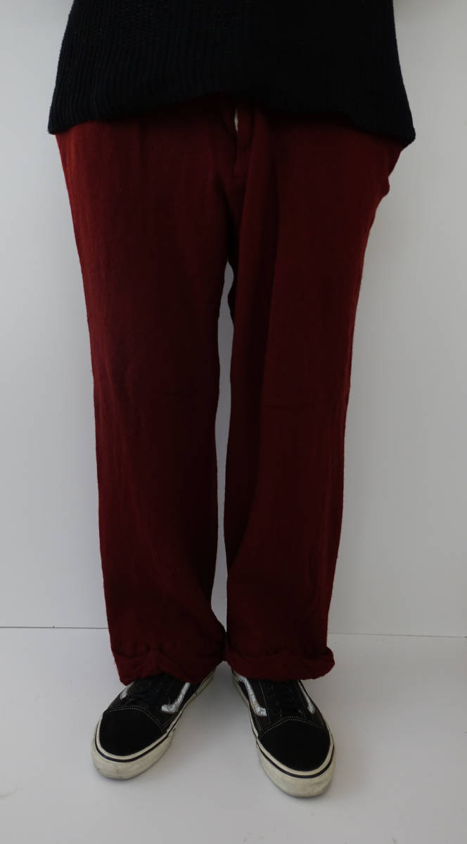 激レア ジョニオ着 ボルドー縮絨イージーパンツ 1994AW COMME 激レア ジョニオ着 ボルドー縮絨イージーパンツ 1994AW COMME