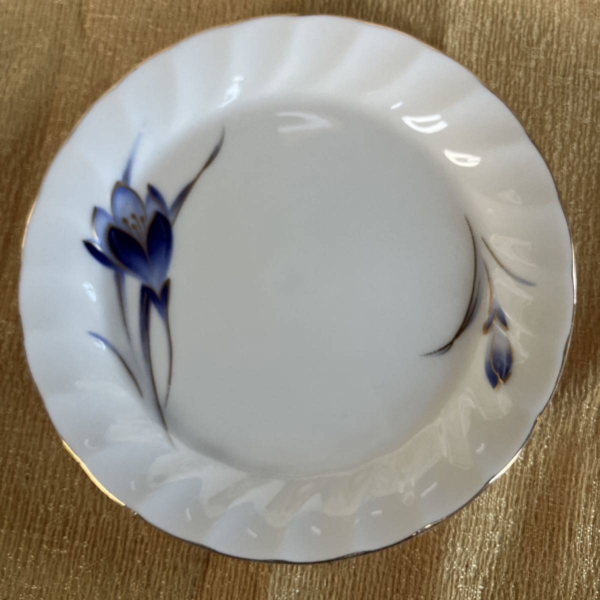 TOHSHIN カップ&ソーサー 4客 セット 花柄 青 昭和レトロ 洋食 TOHSHIN カップ&ソーサー 4客 セット 花柄 青 昭和レトロ 洋食