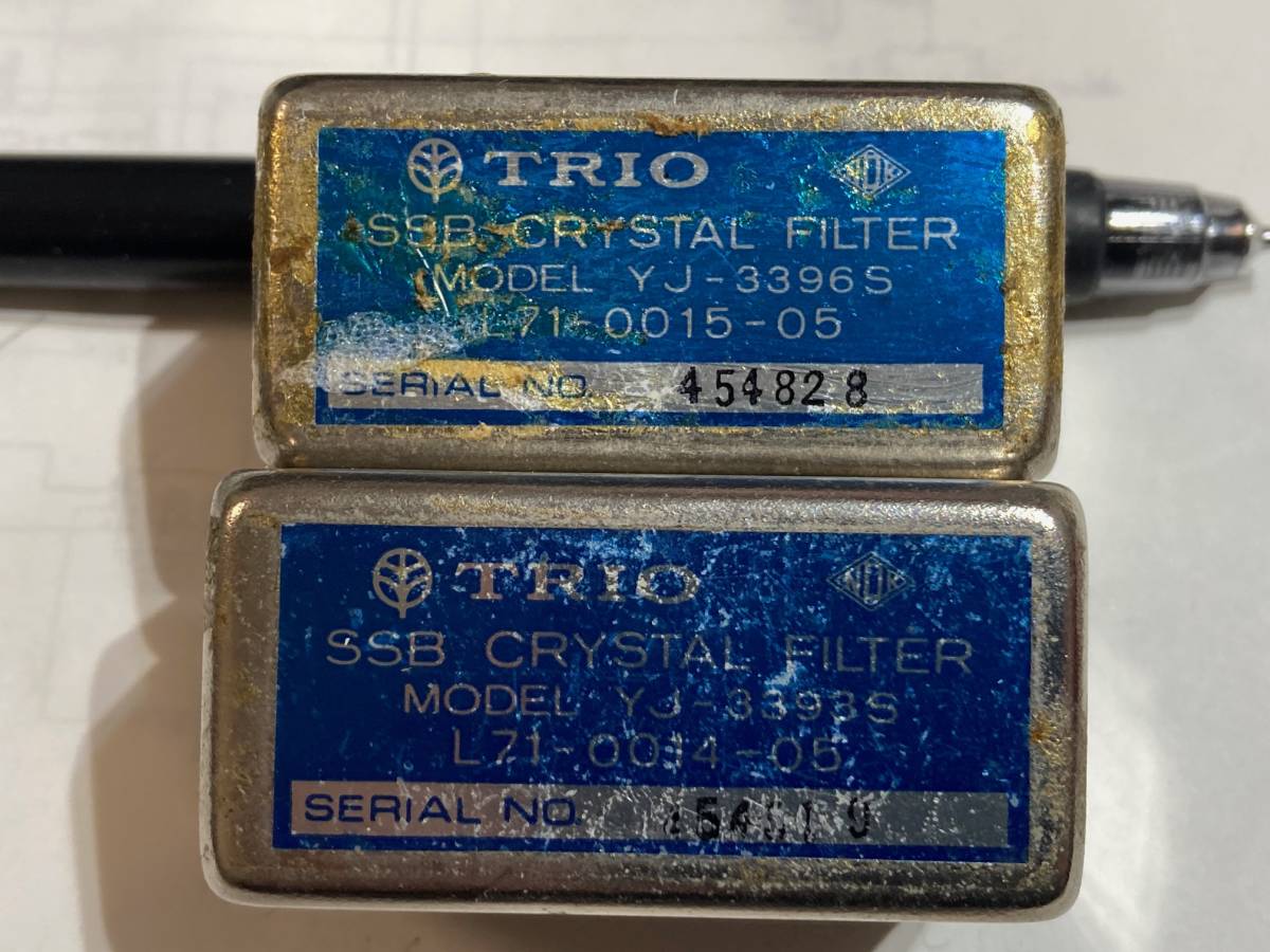 Yahoo!オークション - TRIO SSB CRYSTAL FILTER YJ-3396SとYJ-3393S 用...