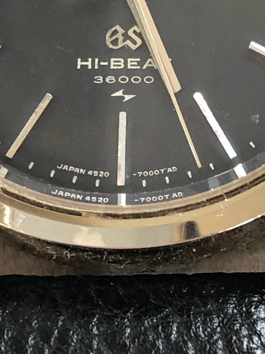 グランドセイコー ハイビート 36000 GS 4520-7000 黒文字盤 ＜不動品＞(グランドセイコー)｜売買されたオークション情報、yahooの商品情報をアーカイブ公開 - オークファン ...