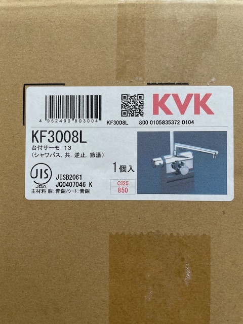 Yahoo!オークション - 風呂水栓KVK KF3008L 台付サーモ13（シャワバス ...