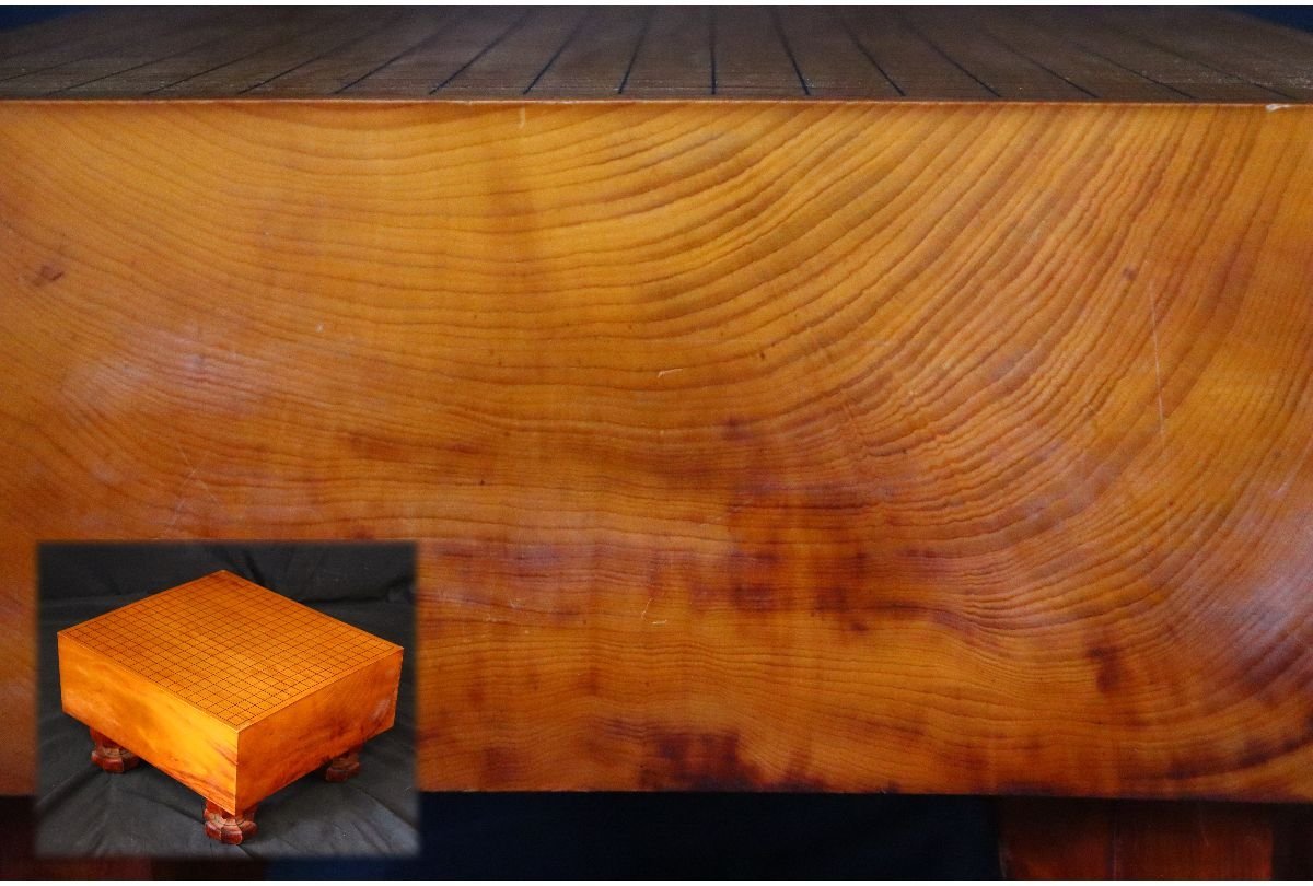 Yahoo!オークション - [URA]本榧製足付19路碁盤/厚み16.4cm 重量16.3kg...