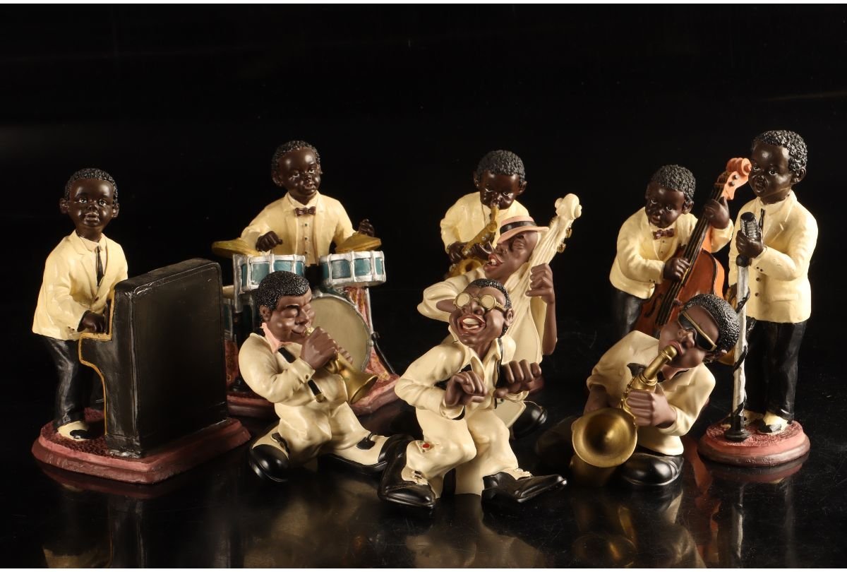 URA ITALY製/JAZZ/ジャズバンド/フィギュア9体/人形/黒人/4-1-327 検索 骨董/置物/レトロ/インテリア/ジャズ/バンド(雑貨)｜売買されたオークション情報、yahooの ...
