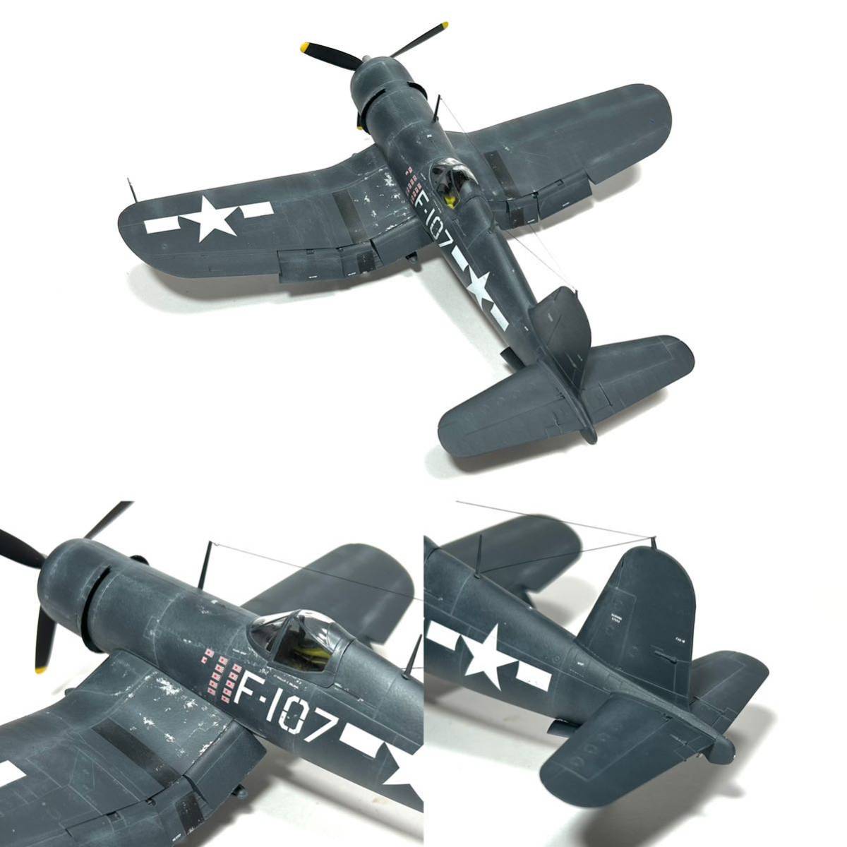 Yahoo!オークション - 1/48 タミヤ F4U-1Dコルセア 完成品