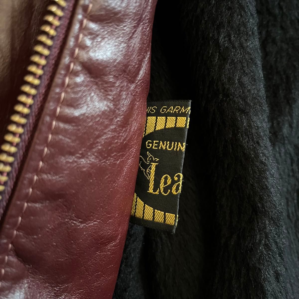 60s vintage】ジップレザージャケット 本革 talonジップ 五角形 60s vintage】ジップレザージャケット 本革 talonジップ 五角形