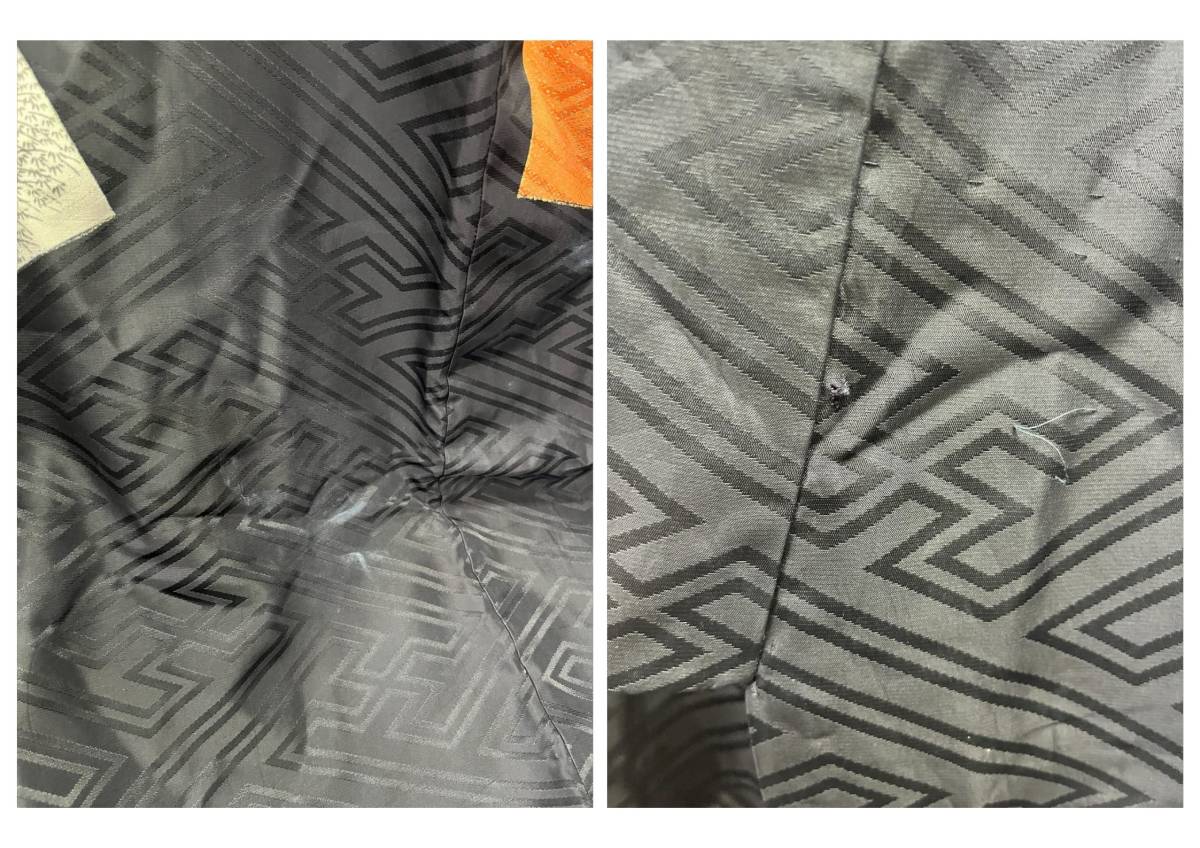 日本代購代標第一品牌【樂淘letao】－【JK73】裾引き 引き摺り 衣装 着物 黒色 紗綾形 風景 演劇 芝居 舞台 舞踊 大衆演劇 和装 和服 コスプレ