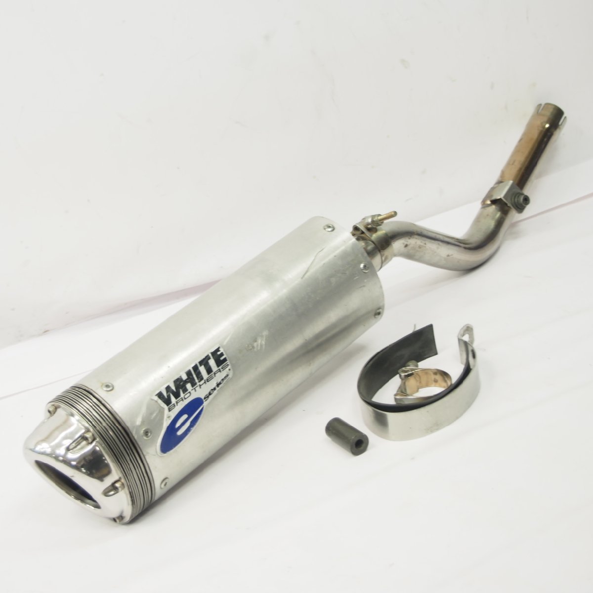 Yahoo!オークション - セロー225 4JG ホワイトブロス スリップオンマフ...