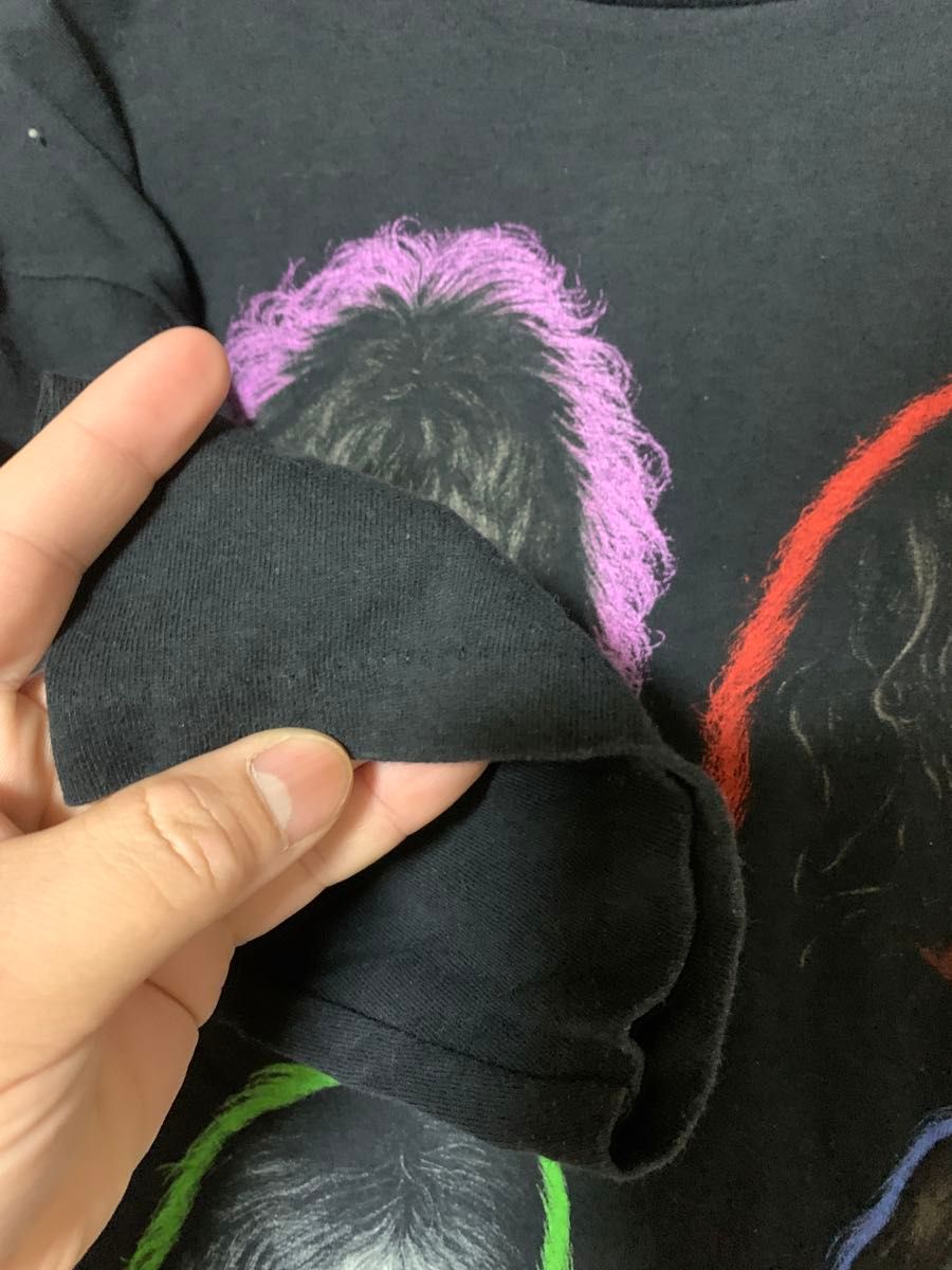90s USA製 KISS キッスTシャツ L フェードブラックシングル 90s USA製 KISS キッスTシャツ L フェードブラックシングル