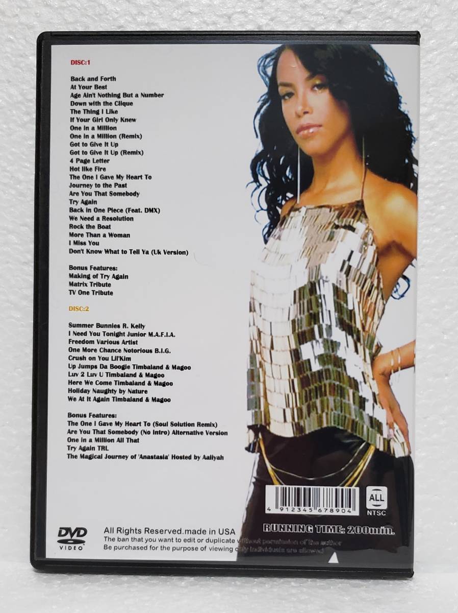 Yahooオークション Aaliyah プロモ集 アリーヤ 2dvd Pv Mv