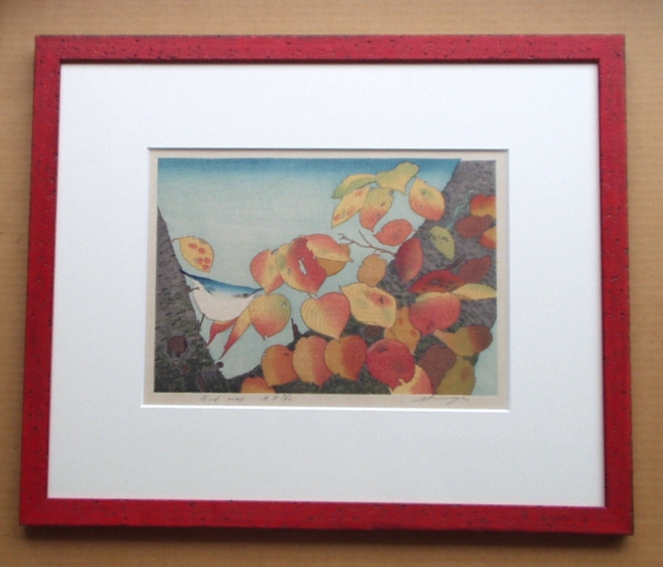 稀少 勝原伸也 立原位貫 オリジナル木版画 バード ロアー Bird Roar 1997年制作 額付き(木版画)｜売買されたオークション情報、yahooの商品情報をアーカイブ公開 ...