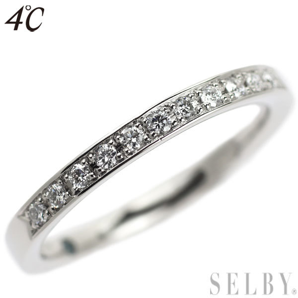 Yahoo!オークション - 4℃ Pt950 ダイヤモンド リング SELBY