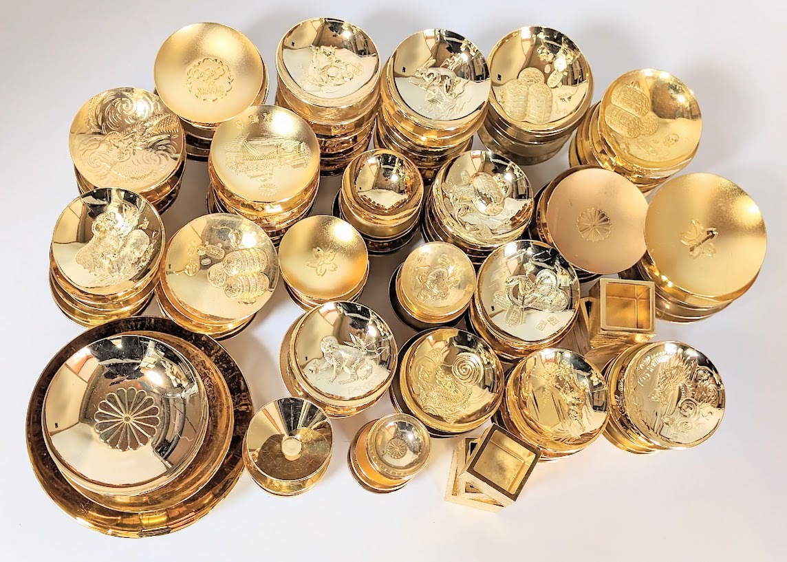 Yahoo!オークション - S1 金メッキ 金杯 盃 徳利 お猪口 K24GP 24KGF ...