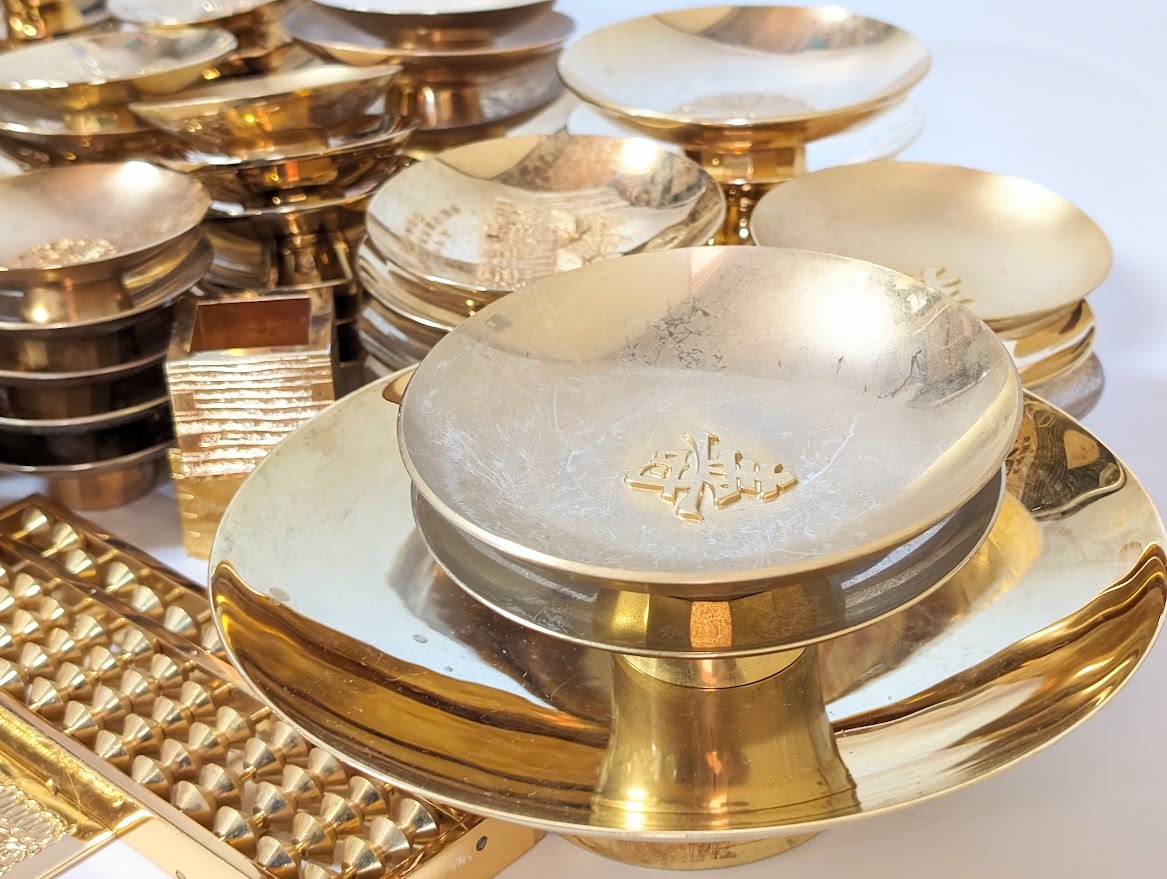 Yahoo!オークション - S3 金メッキ 金杯 盃 徳利 お猪口 K24GP 24KGF ...