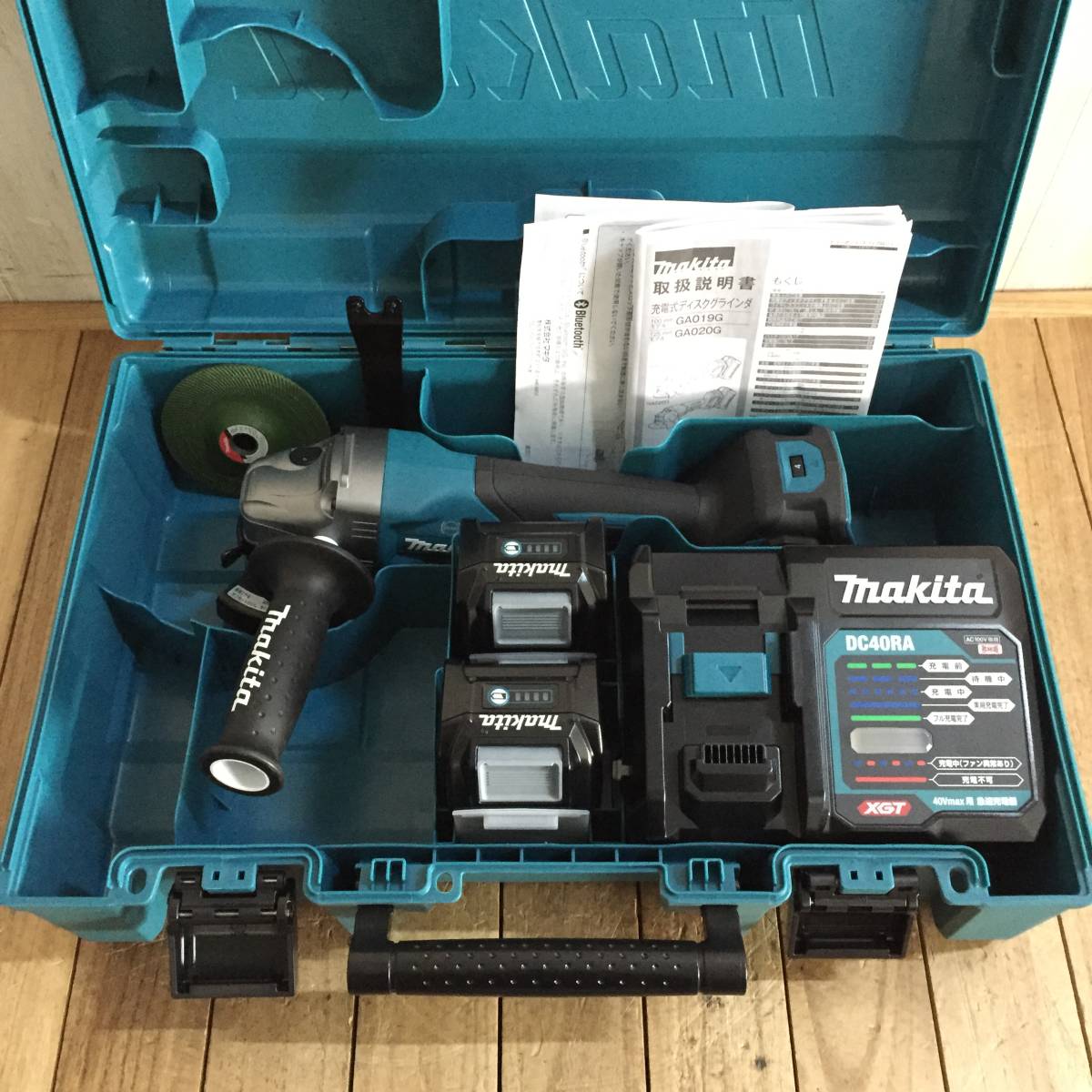 マキタ GA019GRMX 100mm 40V 4.0Ah 充電式ディスクグラインダ Bluetooth MAKITA BT2個 充電器 ケース 電動工具(ディスクグラインダー)｜売買された ...