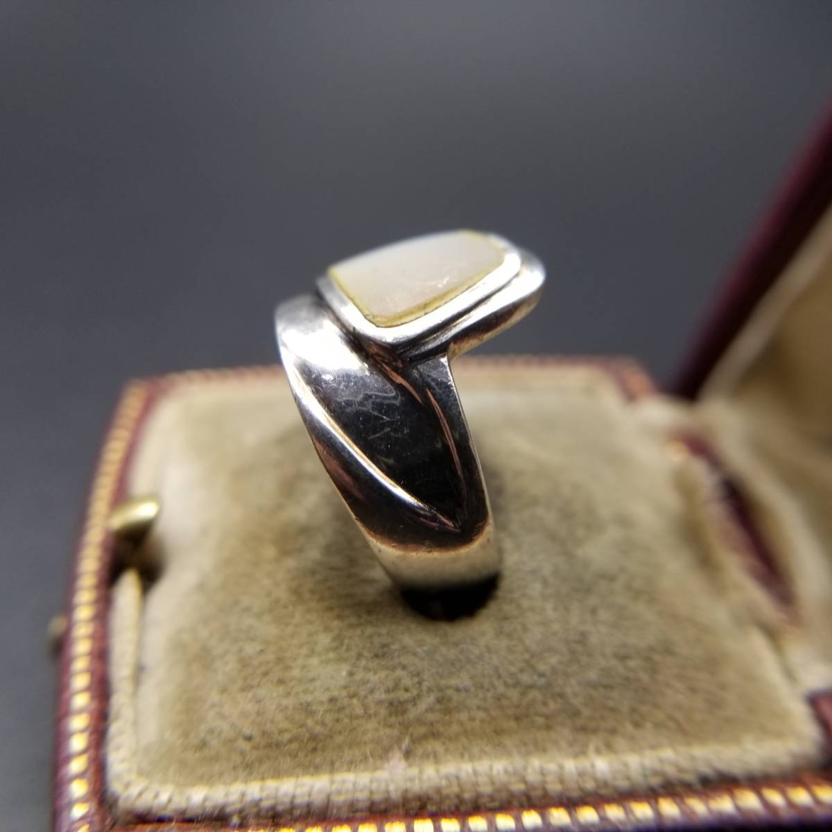 Yahoo!オークション - マザーオブパール ストーン カーブ 幅広 ボリュ...