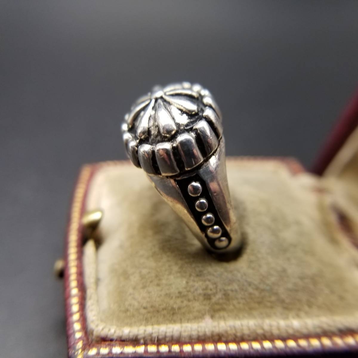 Yahoo!オークション - フラワー モチーフ オーバル クラシック 925 ヴ...