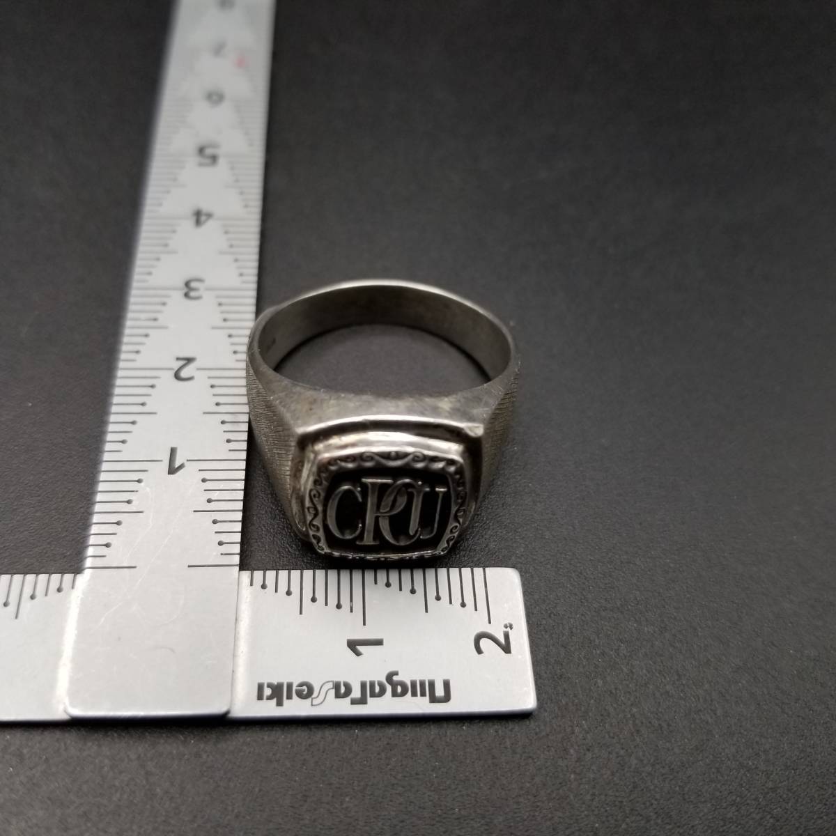 Yahoo!オークション - アールデコ イニシャルレター CRCU スクエアシグ...